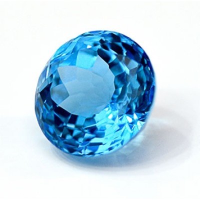 Swiss Blue Topaz Round Faceted cut 15MM