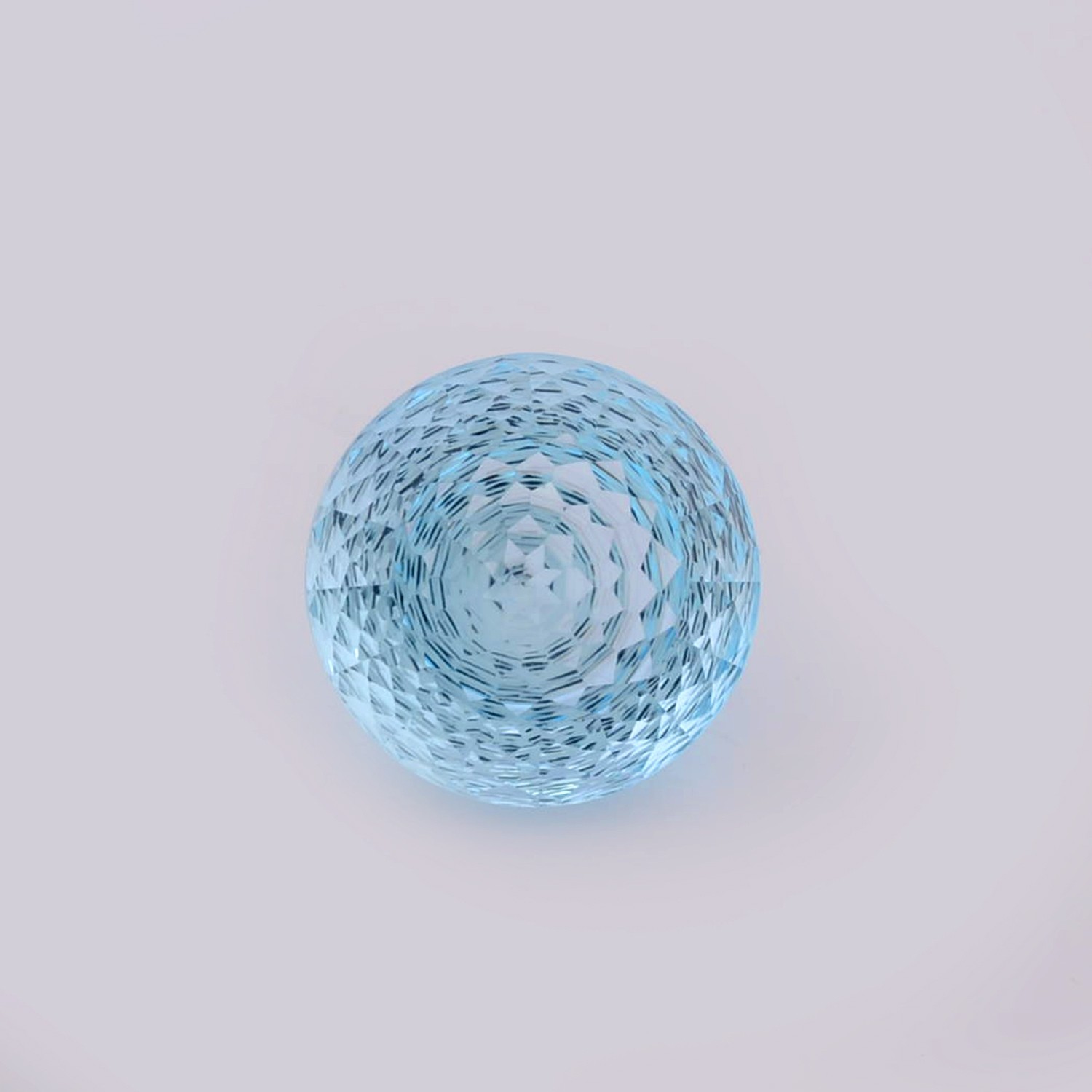 Sky Blue Topaz round fancy Faceted cut 14x14mm