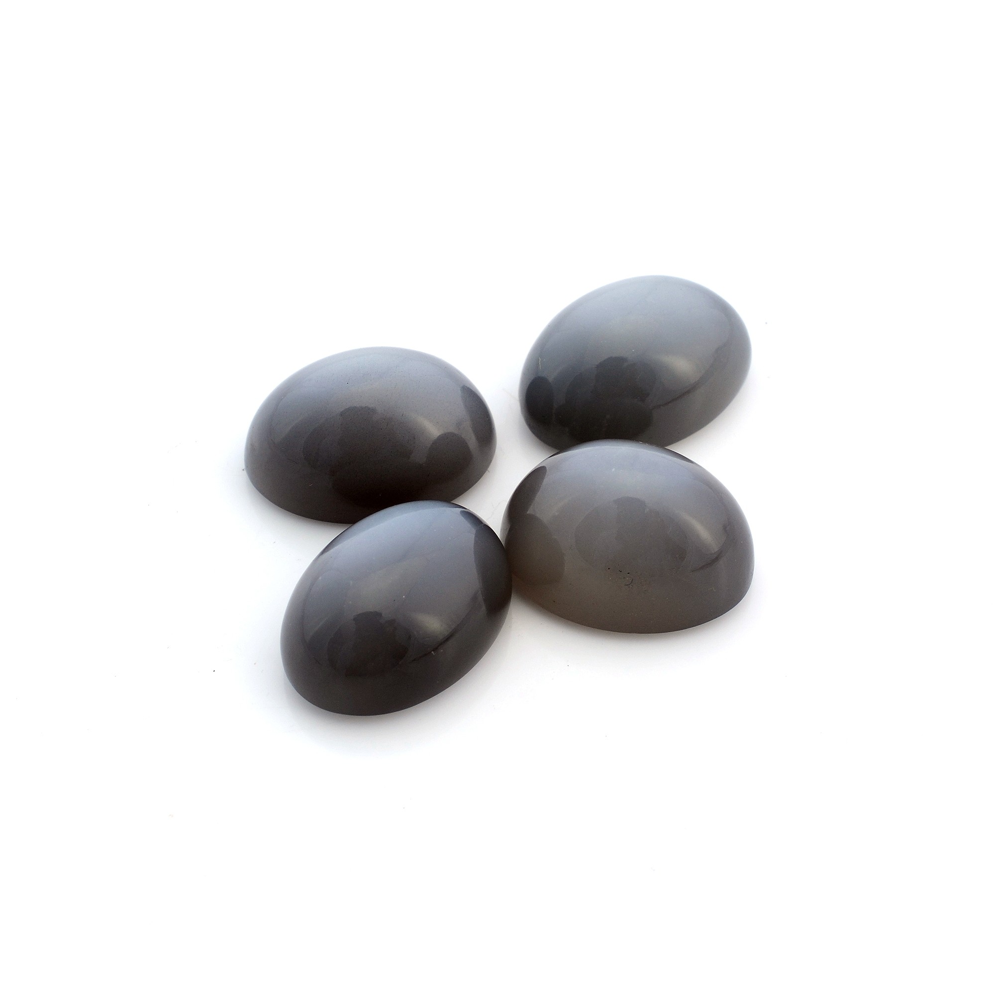 grey moonstone oval cabs 10X12MM - Moonstone - GEMSTONES