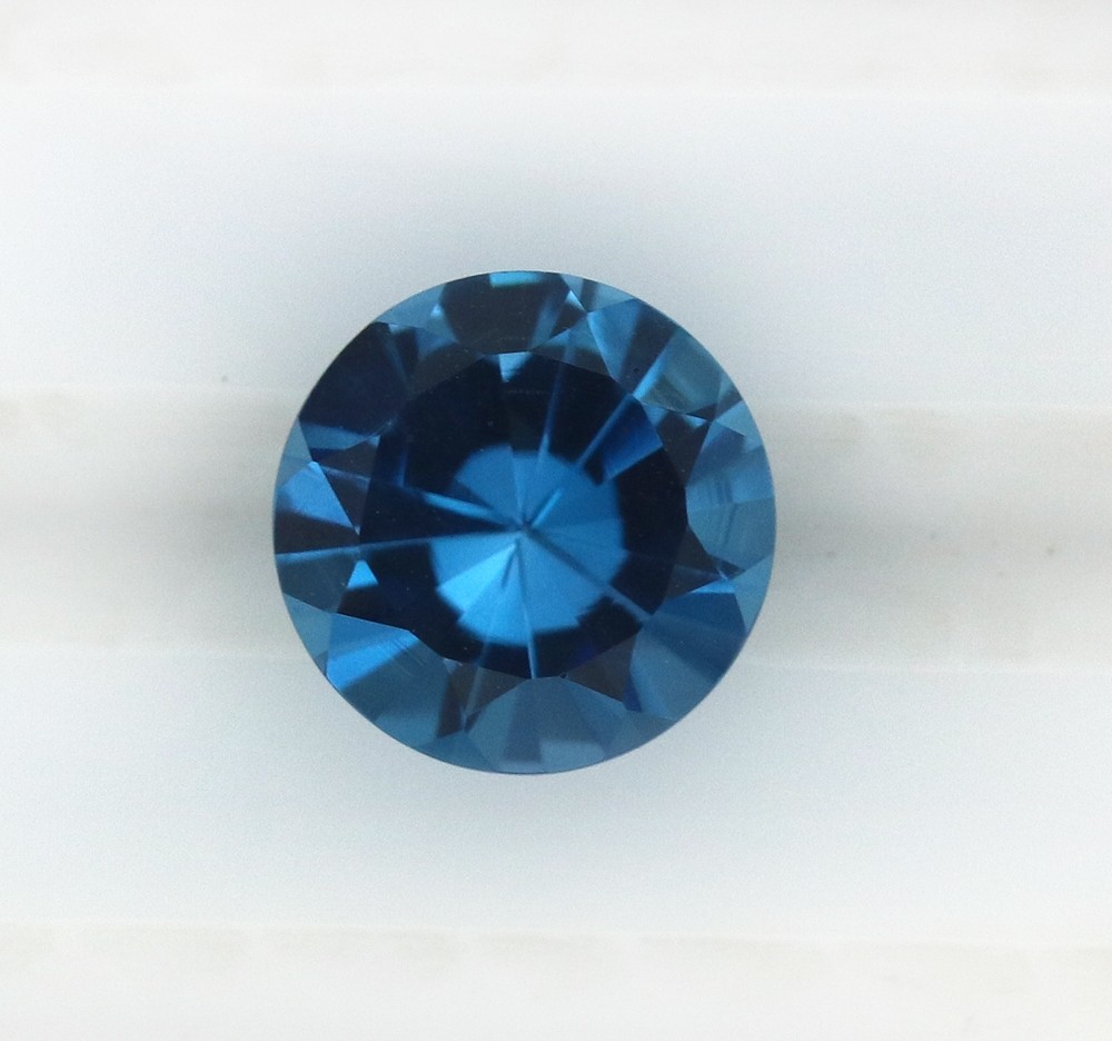 London Blue Topaz Round Faceted Cut 10x10mm